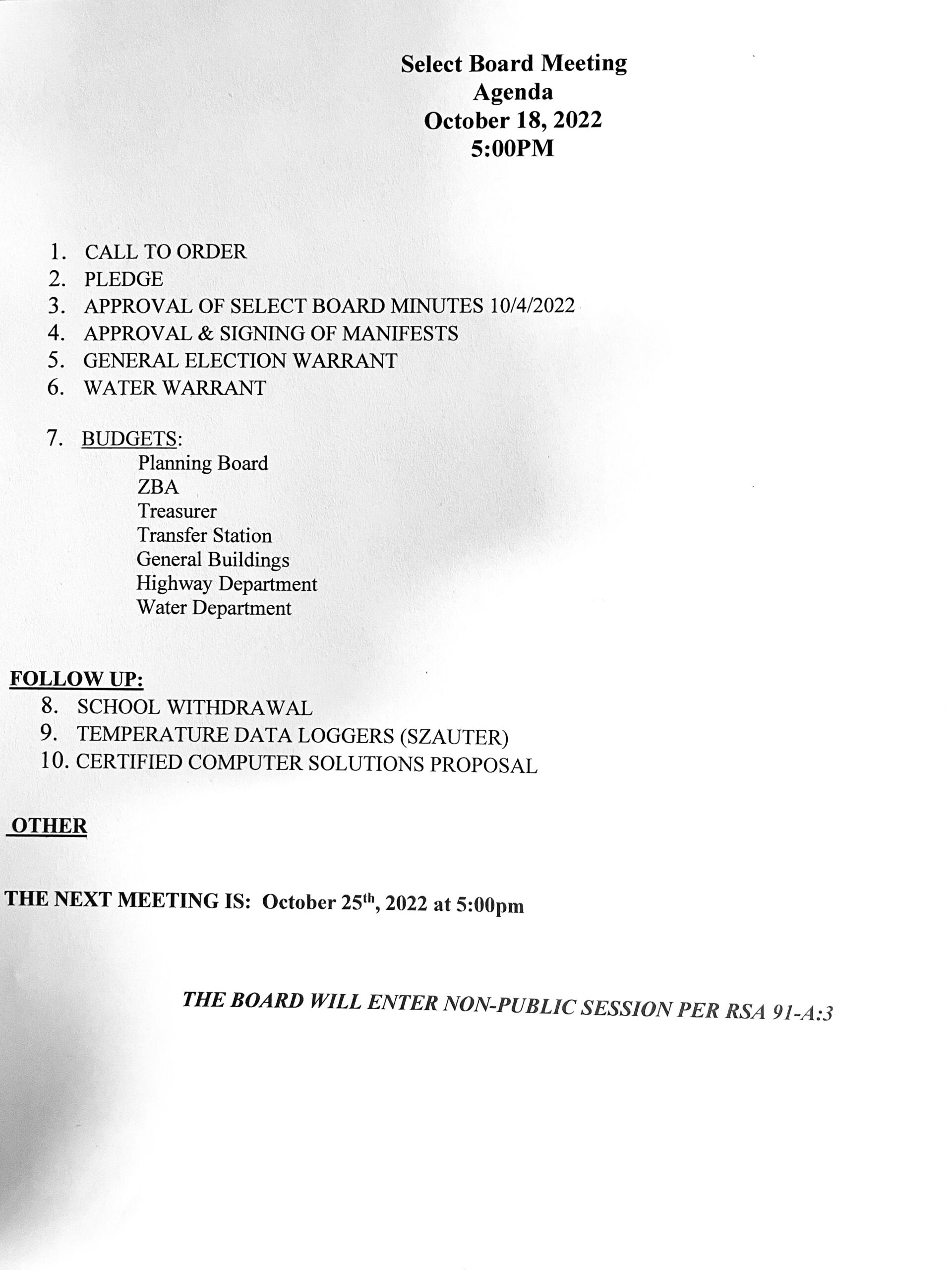 News & Notices – Town of Carroll